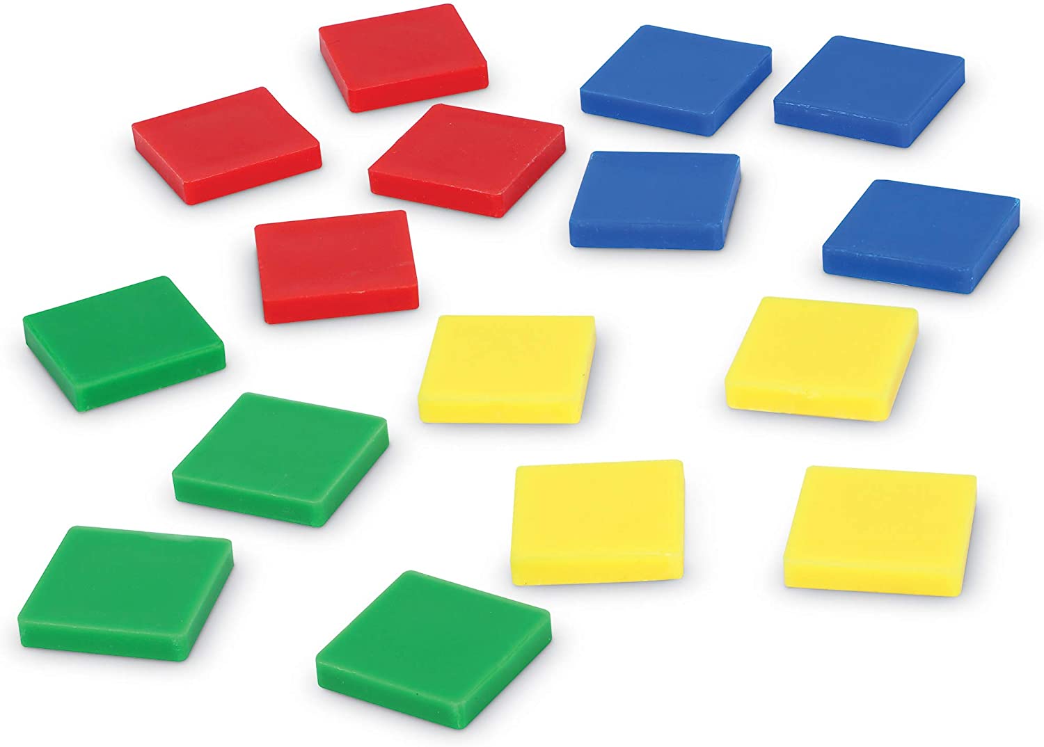 Learning Resources Square Color Tiles, Counting, Sorting Toy, Set of ...