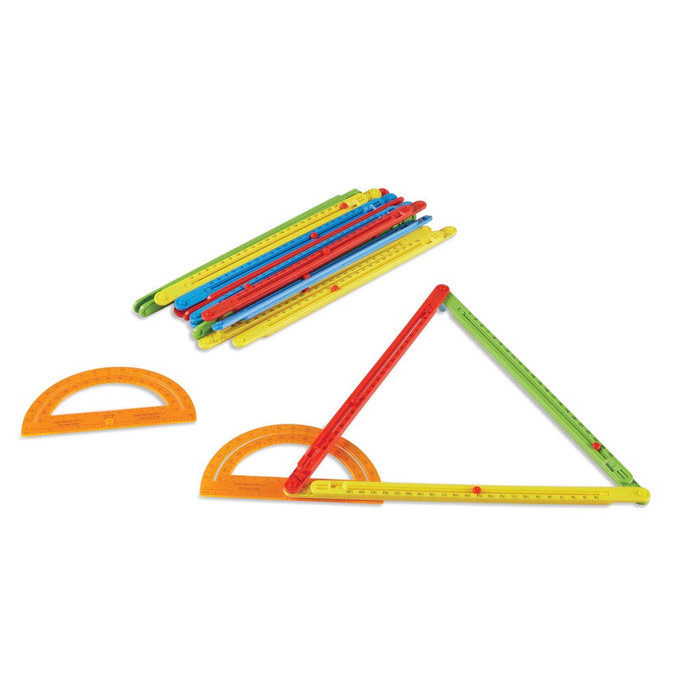 hand2mind Magnetic AngLegs Plus Set with 2 Protractors, Explore Angles ...