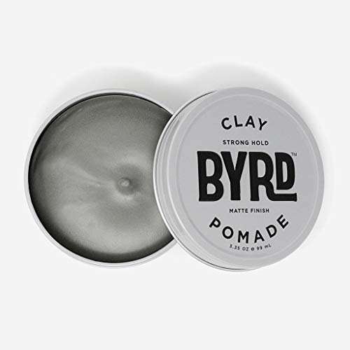 BYRD Clay Pomade - Strong Hold, Ultra-Matte Finish, For All Hair Types ...