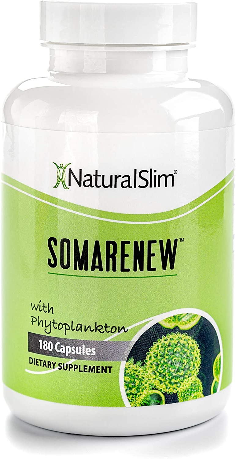 NaturalSlim Somarenew Marine Phytoplankton Supplement (Omega 3) with ...