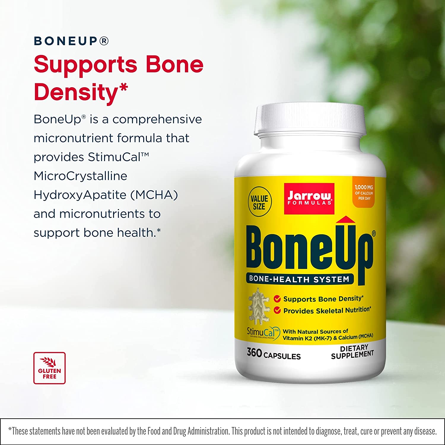 Jarrow Formulas BoneUp - 360 Capsules - Micronutrient Formula for Bone ...