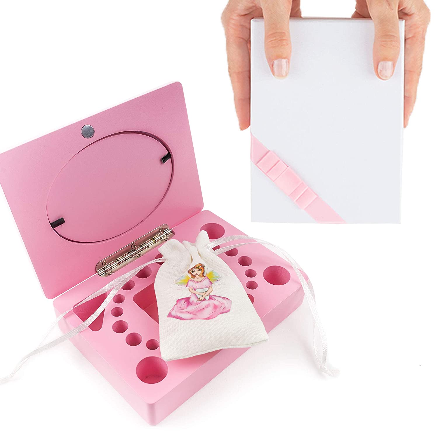 Tooth Fairy Box Keepsake for Children - Cute Teeth Holder with Frame ...