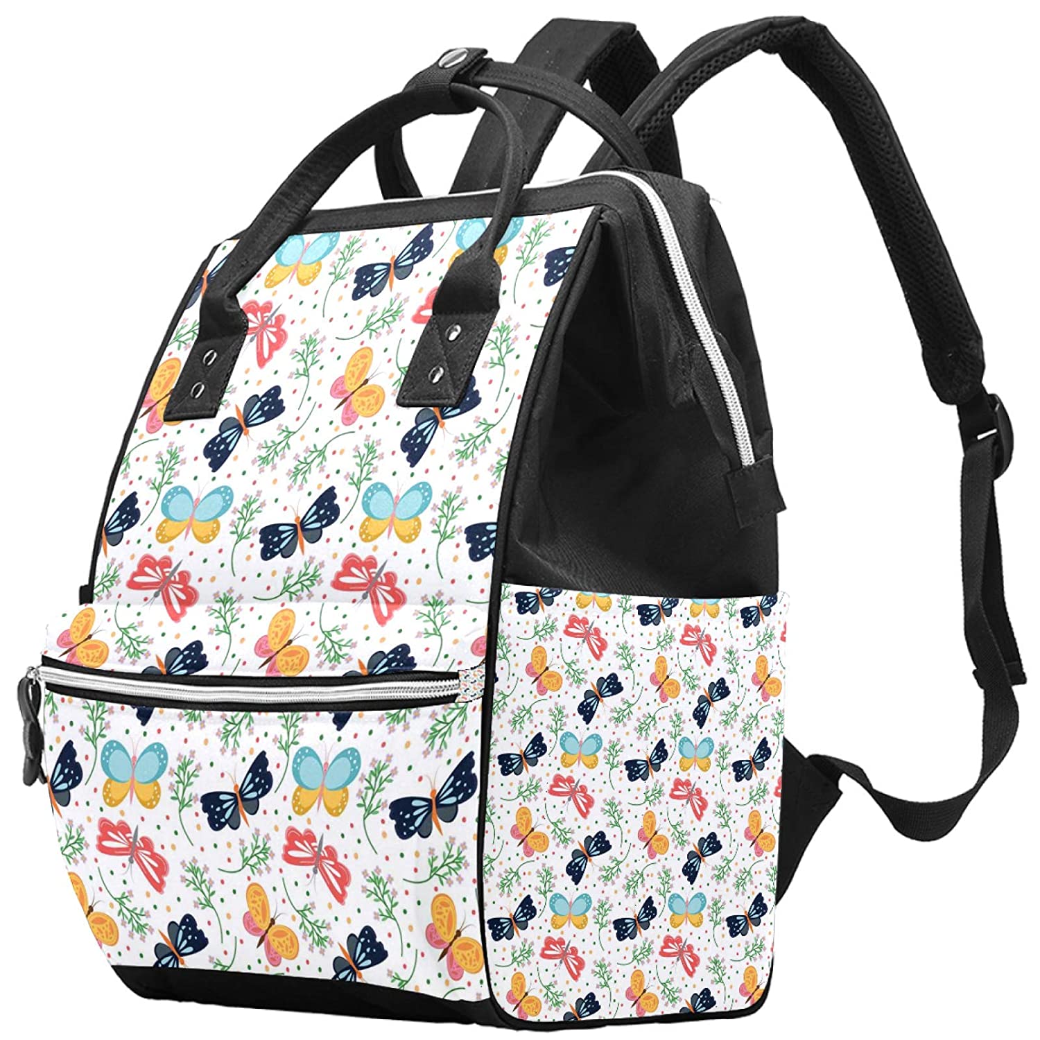 Vintage Butterflies Laptop Backpack for Women Men,Diaper Bag Backpack ...