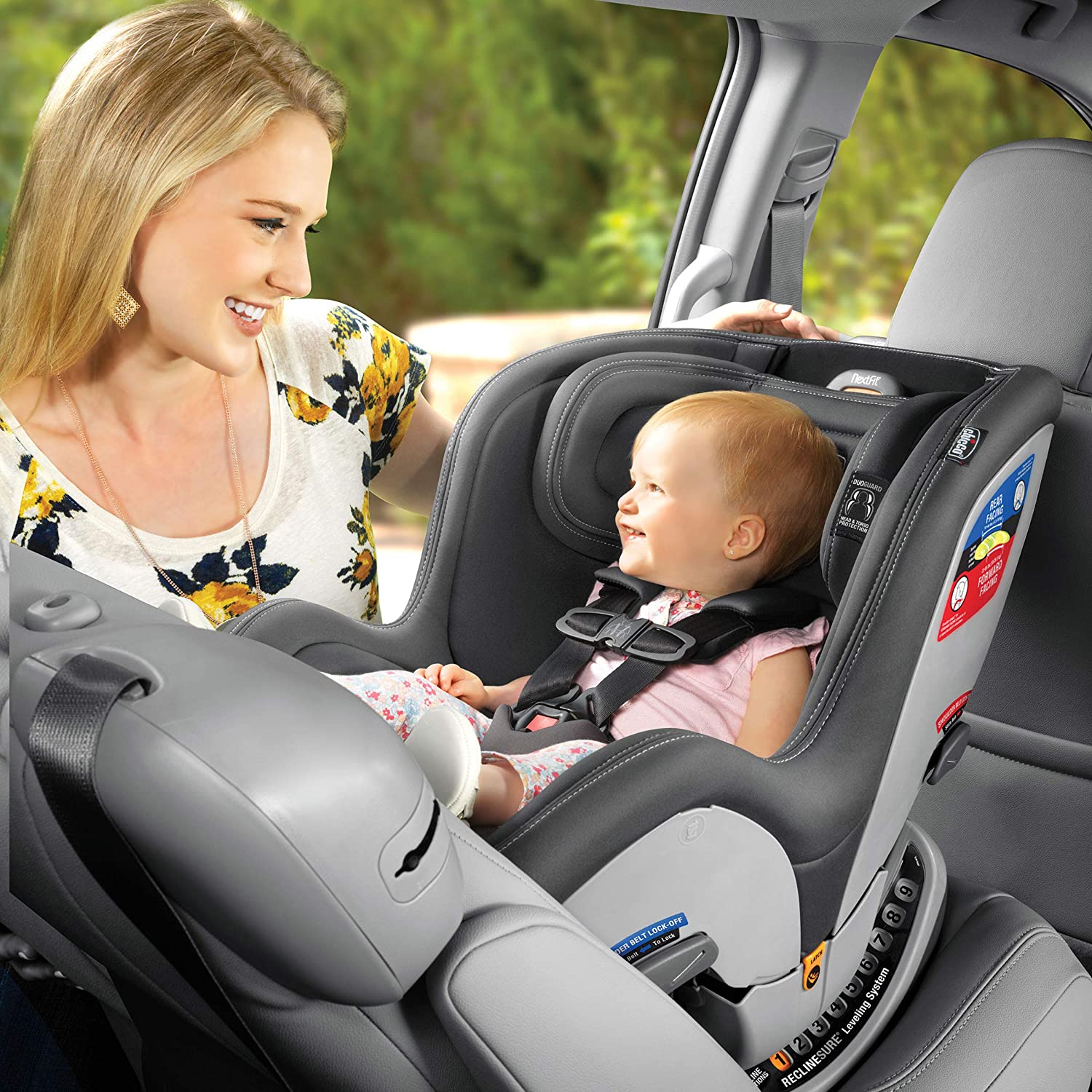 Chicco NextFit Sport Convertible Car Seat - Sky