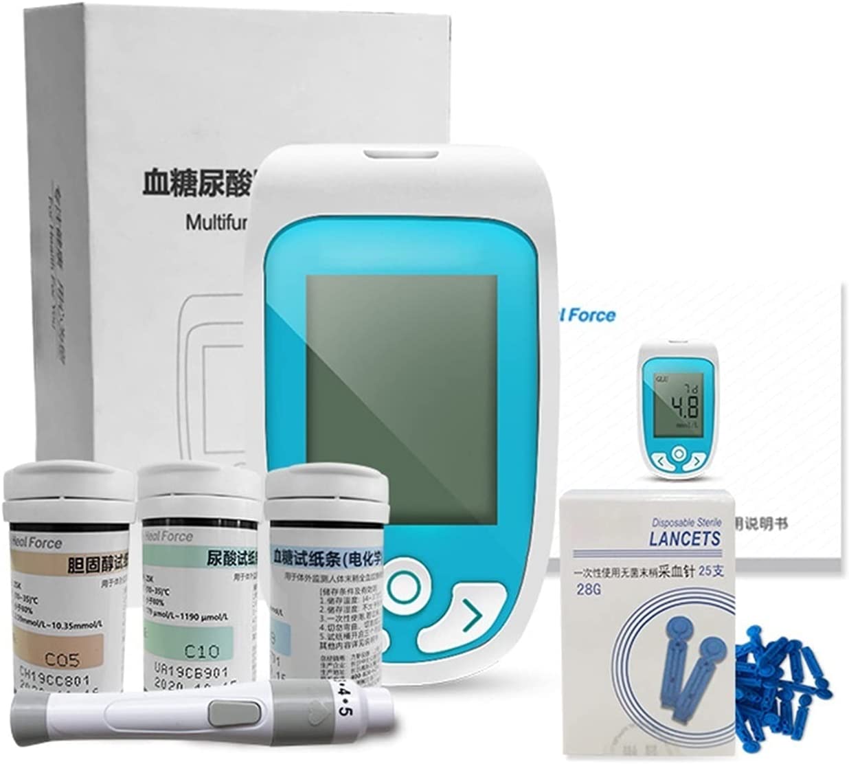 ZYYYWW Blood Sugar Test Kit, Intelligent Blood Glucose Monitoring kit ...