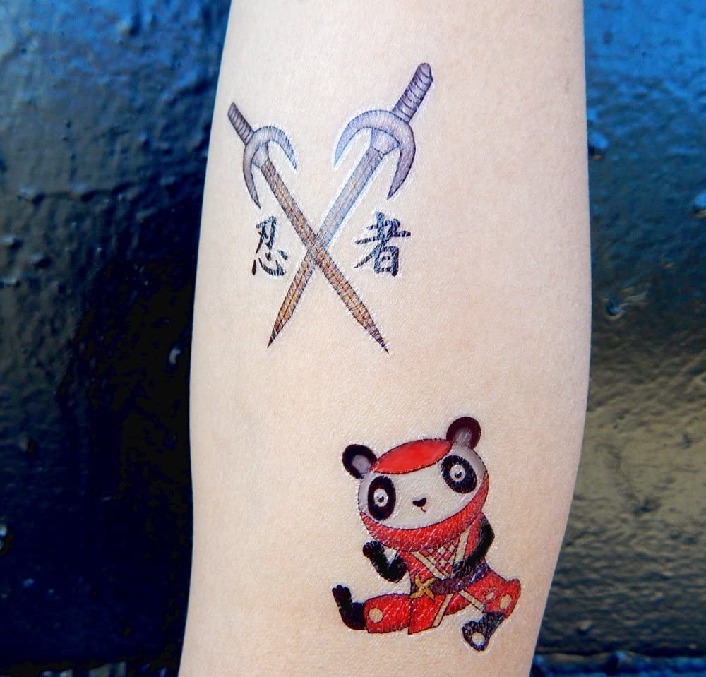 Premium Ninja Tattoos, Karate Party Favors, Temporary Tattoo