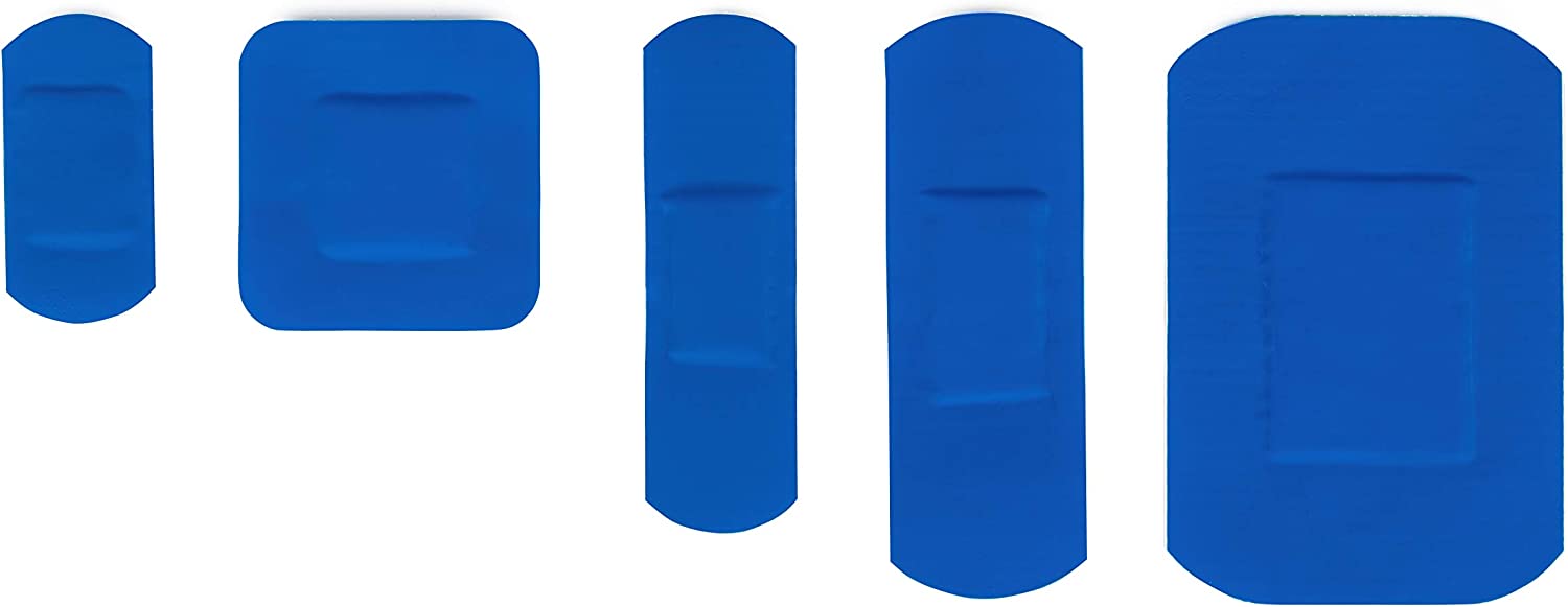 Safety First Aid Group HypaPlast Blue Catering Plasters, Assorted (Pack ...