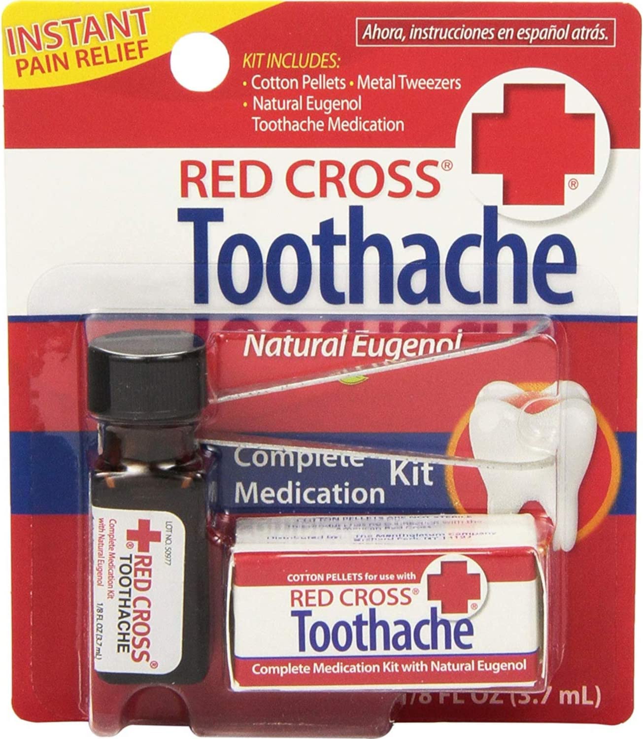 Red Cross Toothache Complete Medication Kit 0.12 oz (Pack of 7)