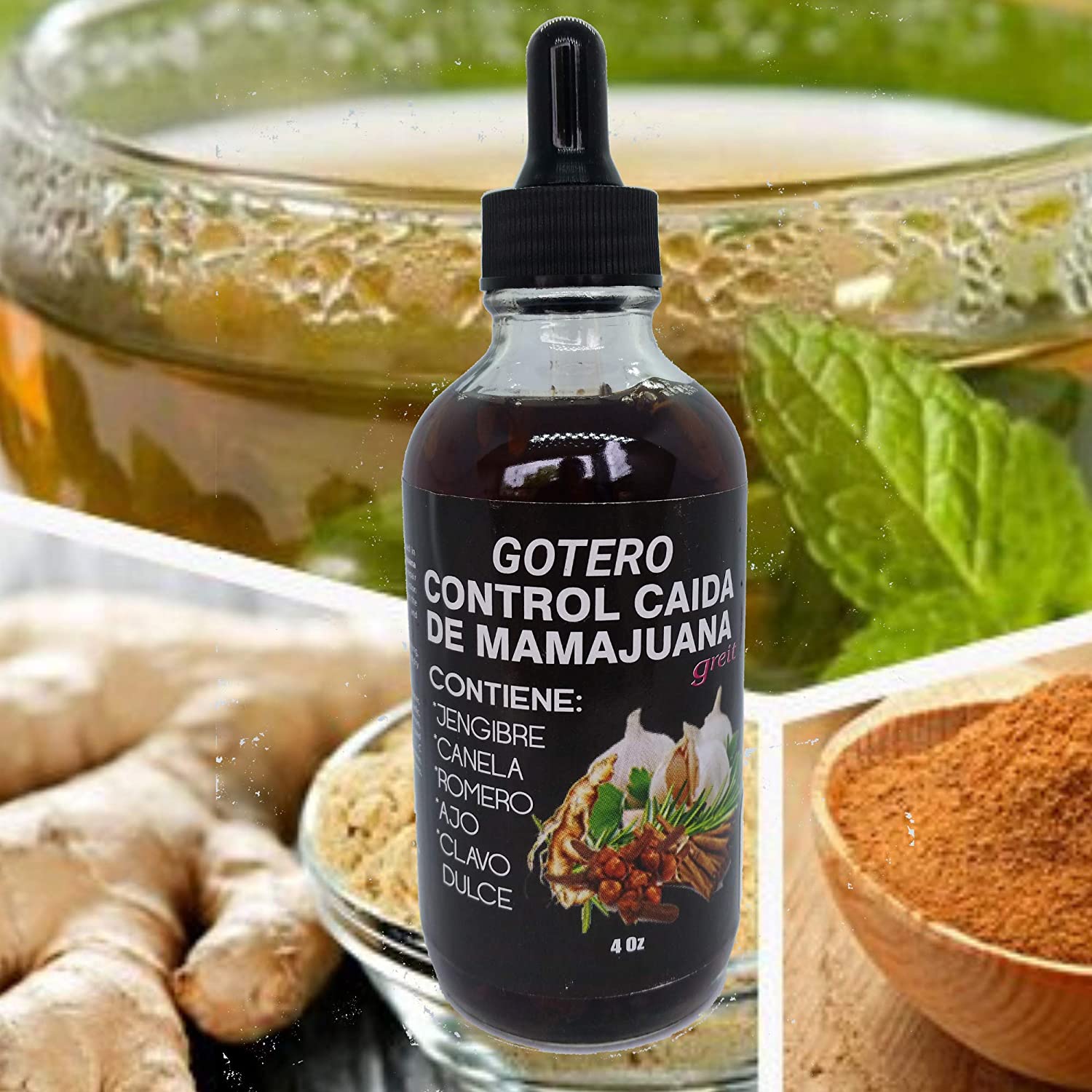 Dropper Mamajuana 4 Oz Hair Growth 3 Pack, Gotero Mamajuana Control ...