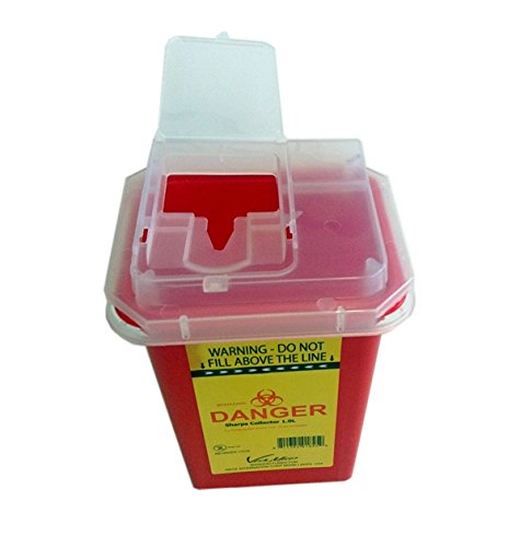 Sharps Container 7.0Litres, Red - Yellow Color.
