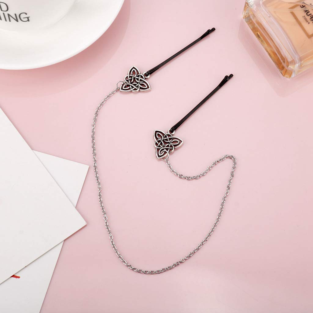 Bonarty Irish Knot Hairpin Chain Viking Runes Hairpin Ladies Hair ...