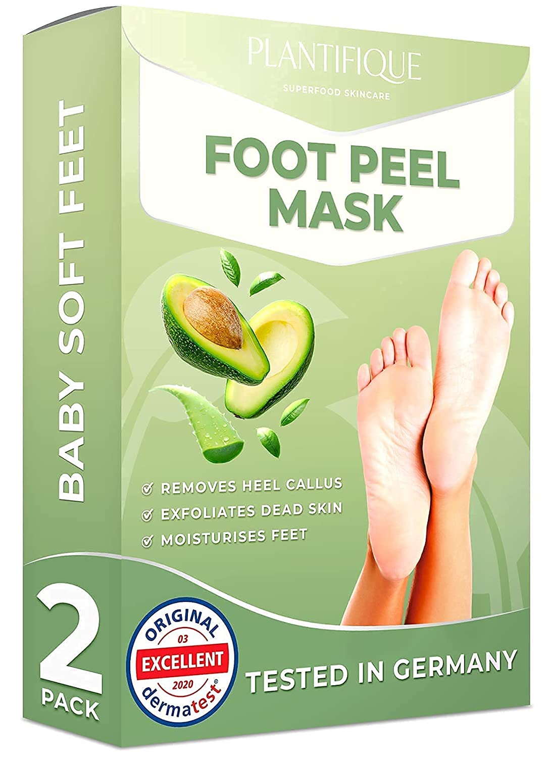 Plantifique Foot Peel Mask - Strawberry and Avocado