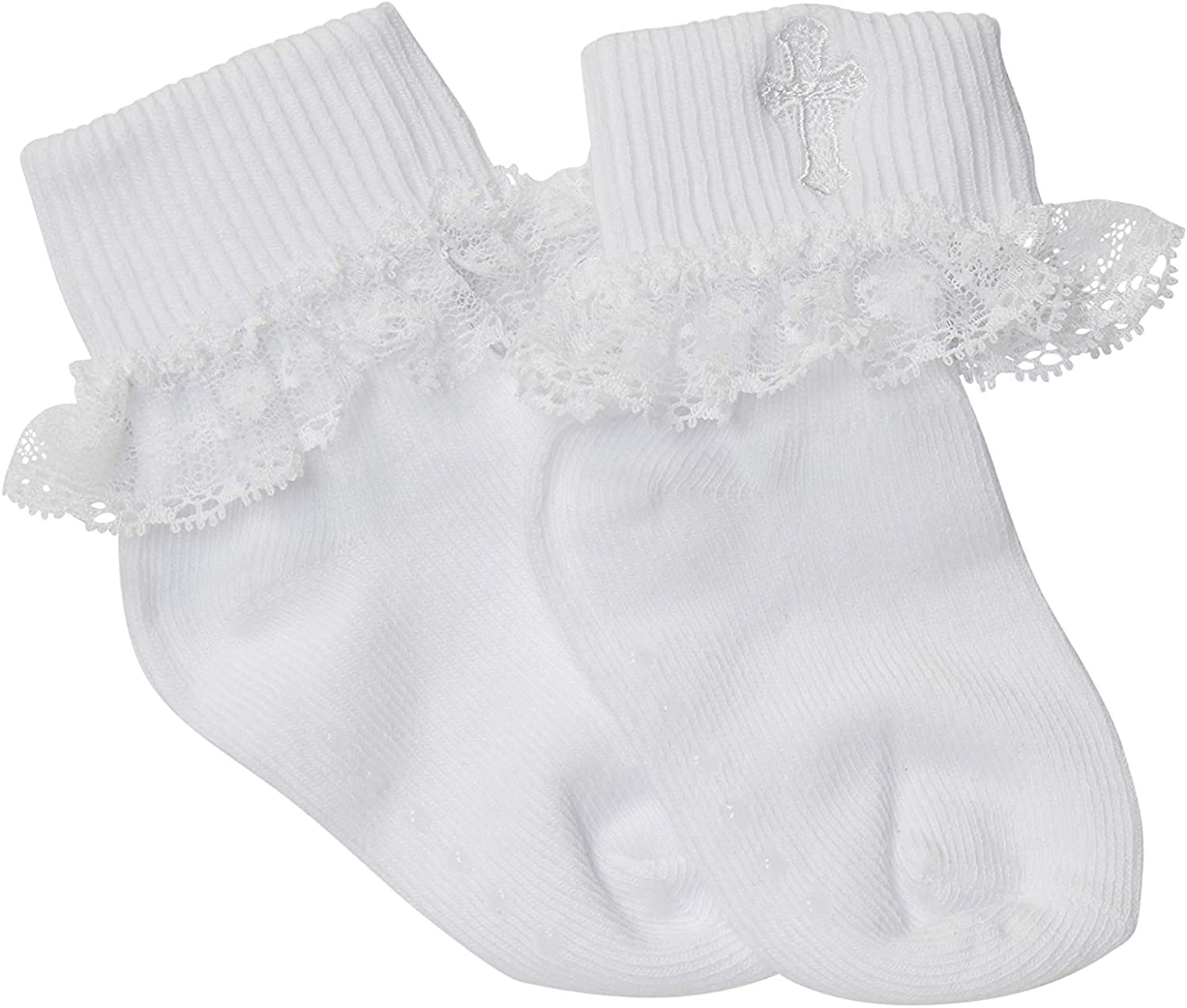 Born to Love Kids White Communion Girls Boys Baptism Christening Socks ...