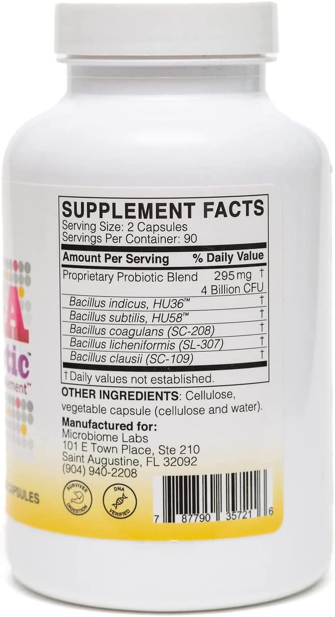 Microbiome Labs MegaSporeBiotic Spore-Based Probiotics - Daily ...