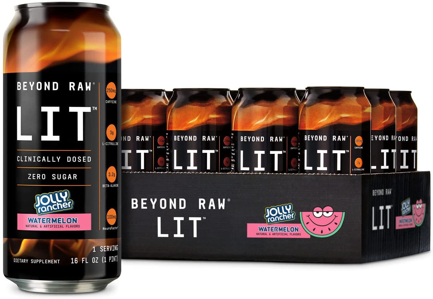 Beyond Raw Lit On-The-Go | Ready to Drink Cans | Contains Caffeine, L ...