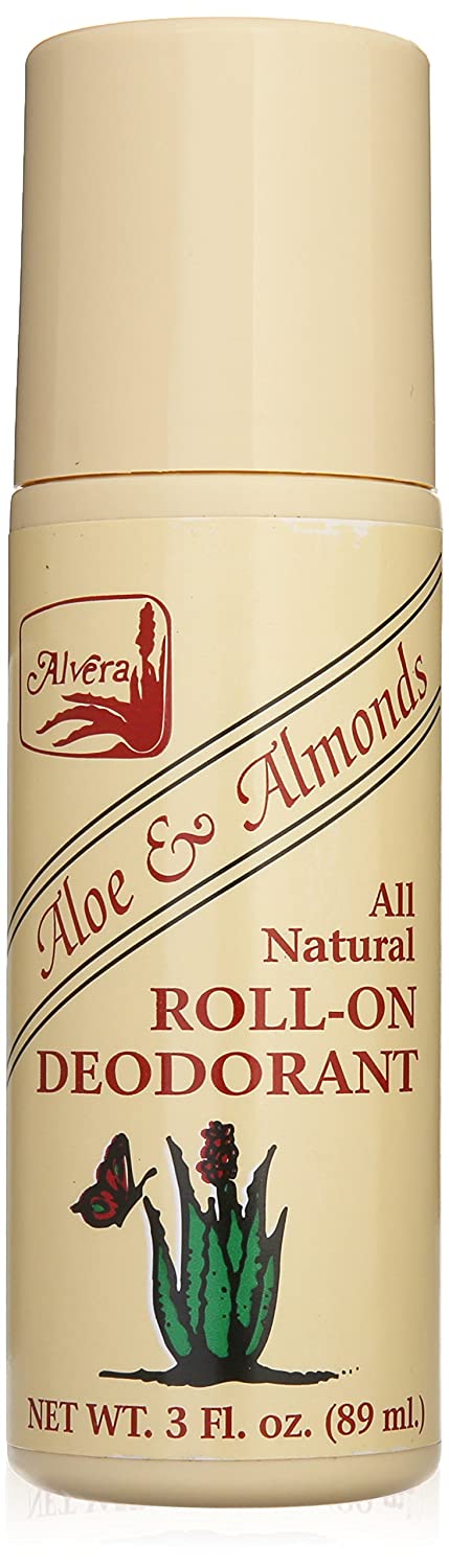 Alvera All Natural Roll-on Deodorant Aloe and Almonds - 3 Oz, 3 Fluid Ounce