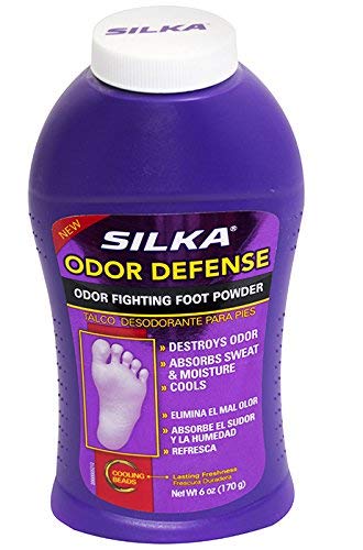 SILKA Odor Fighting Foot Powder, 6 oz Pack 3