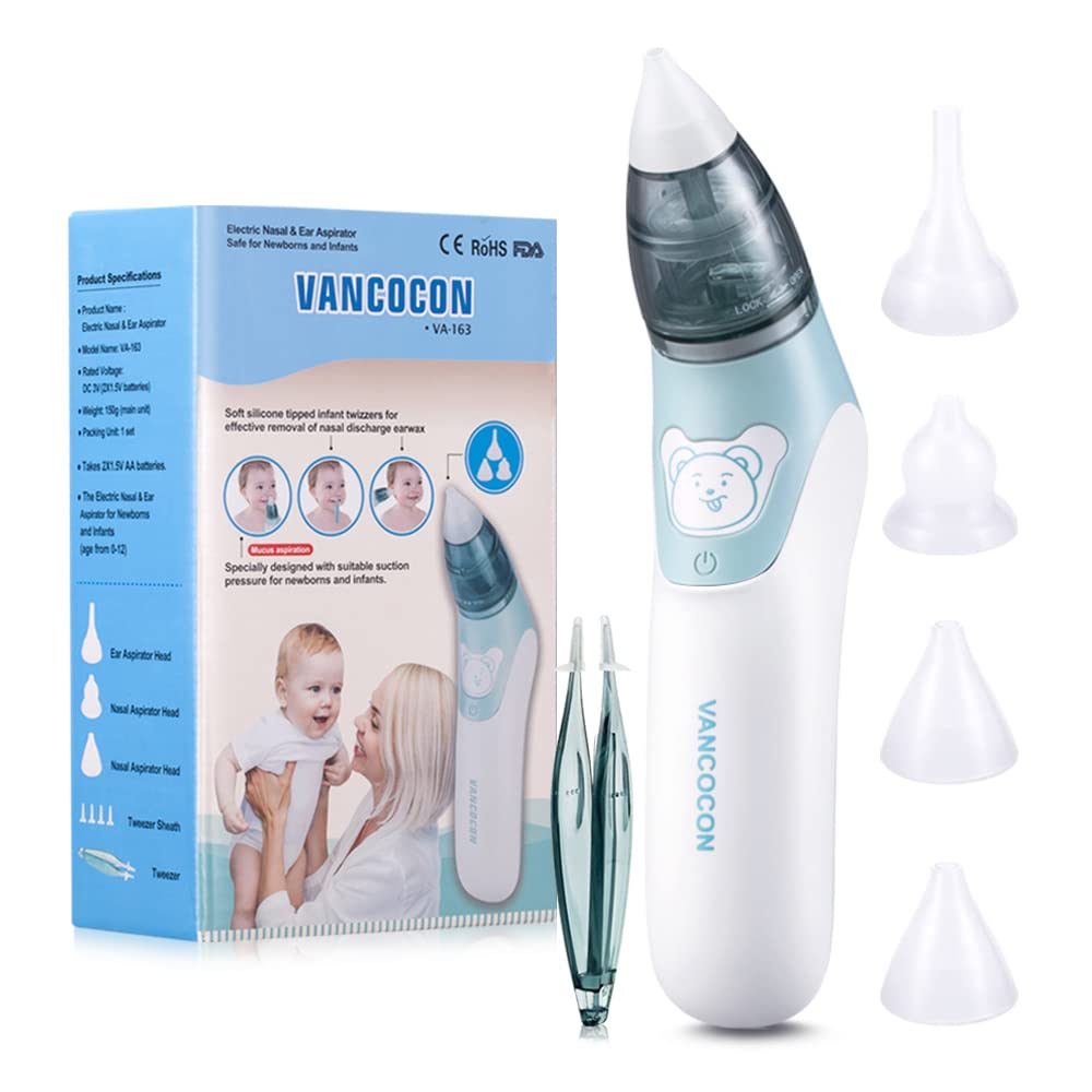 Nasal Aspirator, Baby Nasal Aspirator Electric Nose Cleaner Ear Wax ...