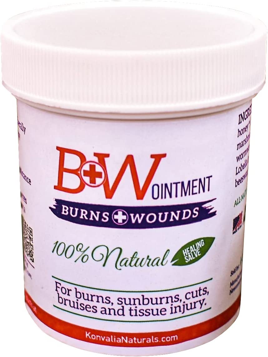 B&W Ointment - Burn and Wound Ointment - Amish Made Burn Salve - 100% ...