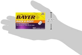 Bayer Back & Body Extra Strength Aspirin, 500mg Coated Tablets, Fast ...
