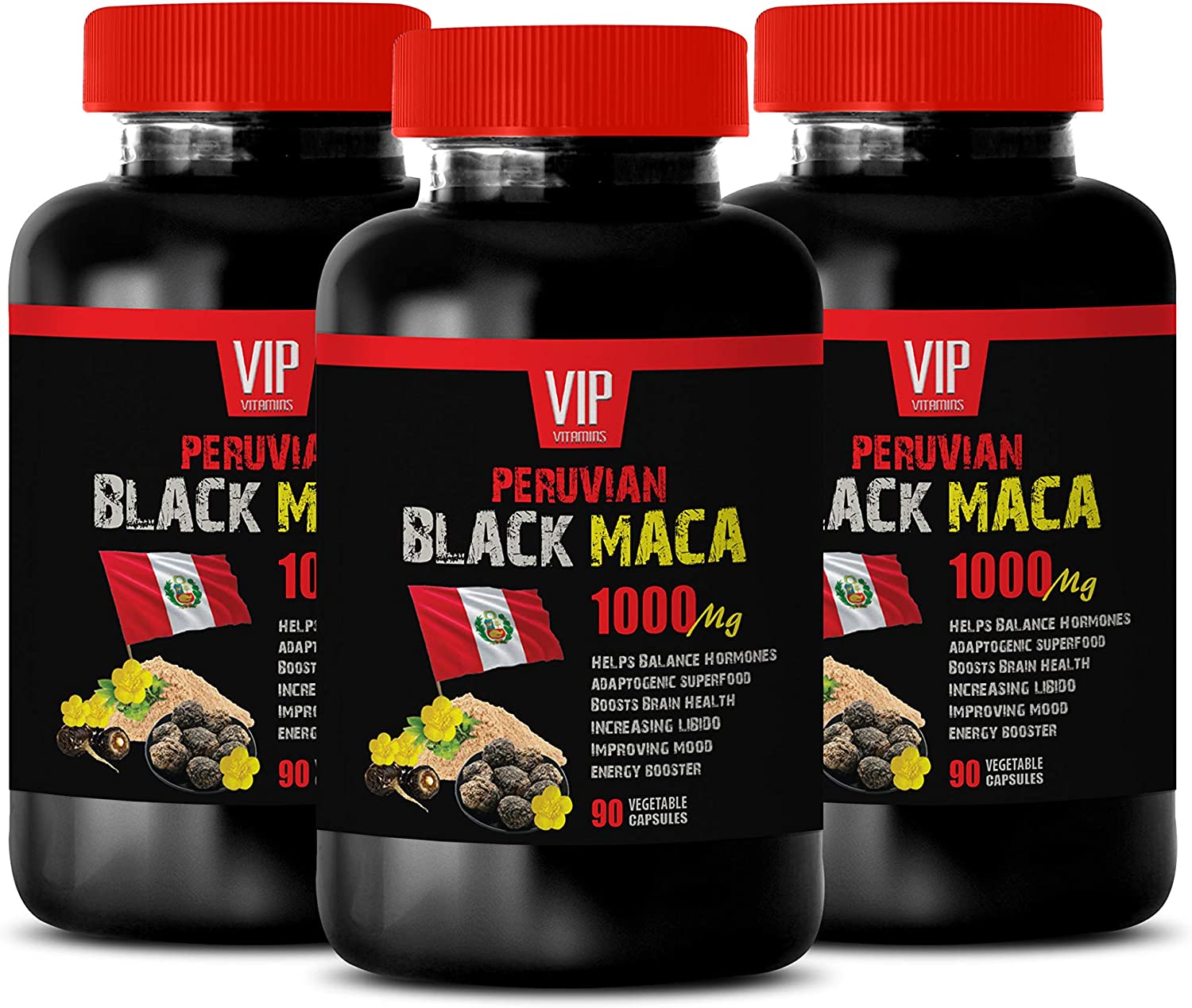 Men Strength Supplement - Peruvian Black MACA 1000MG - Peruvian Black ...
