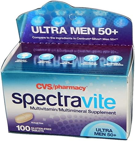 CVS Pharmacy Spectravite Ultra Men 50+ Multivitamin Multimineral ...