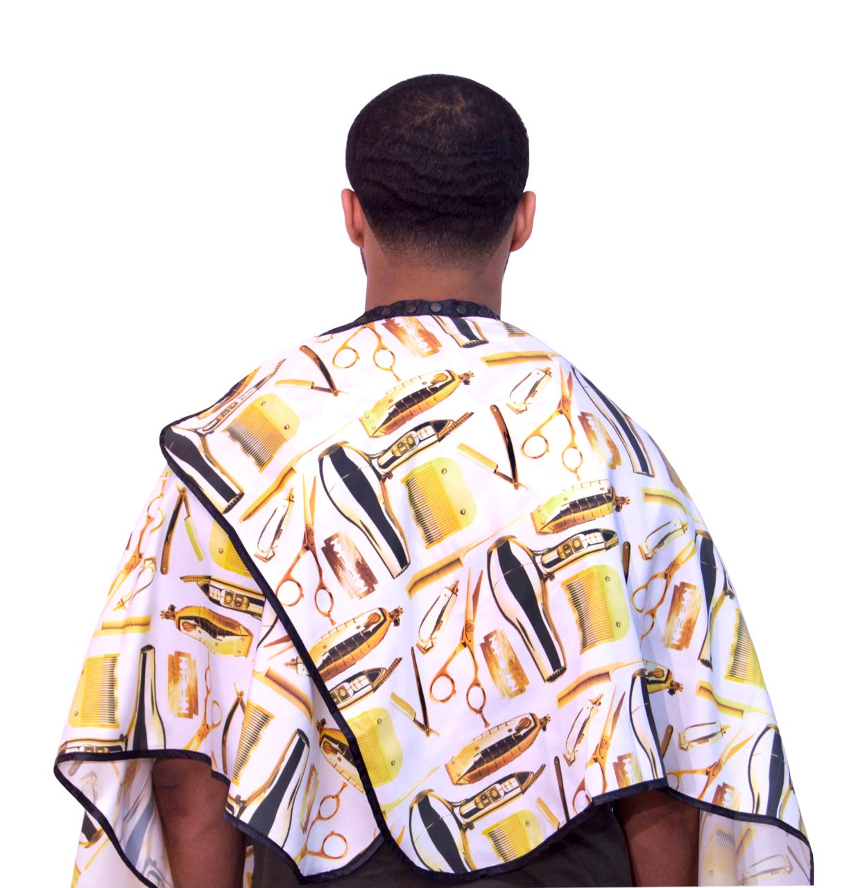 King Midas Haircutting Cape Professional Barber Cape (White)