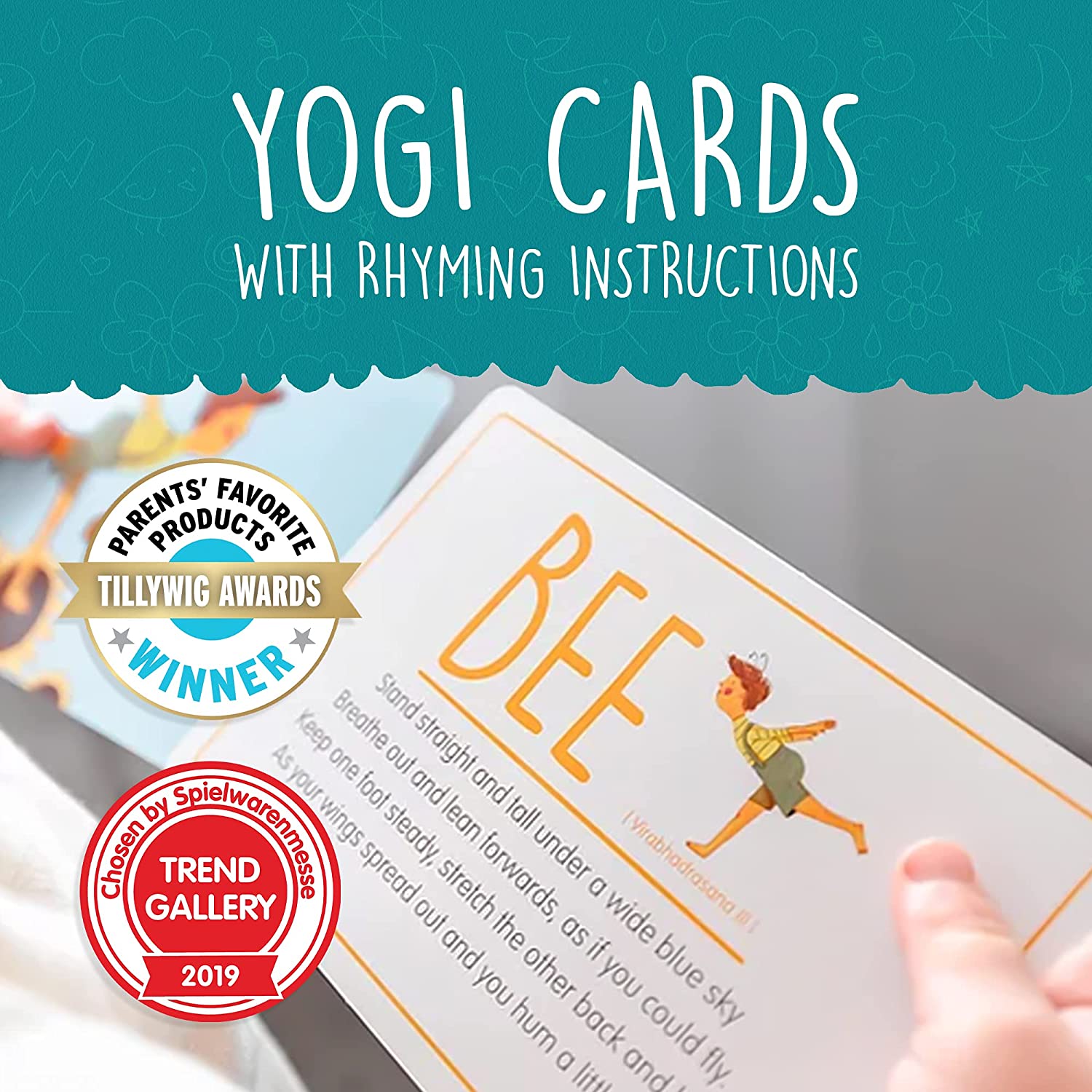 YOGi FUN Kids Yoga Cards Kit with Illustrations, Rhyming Poems ...