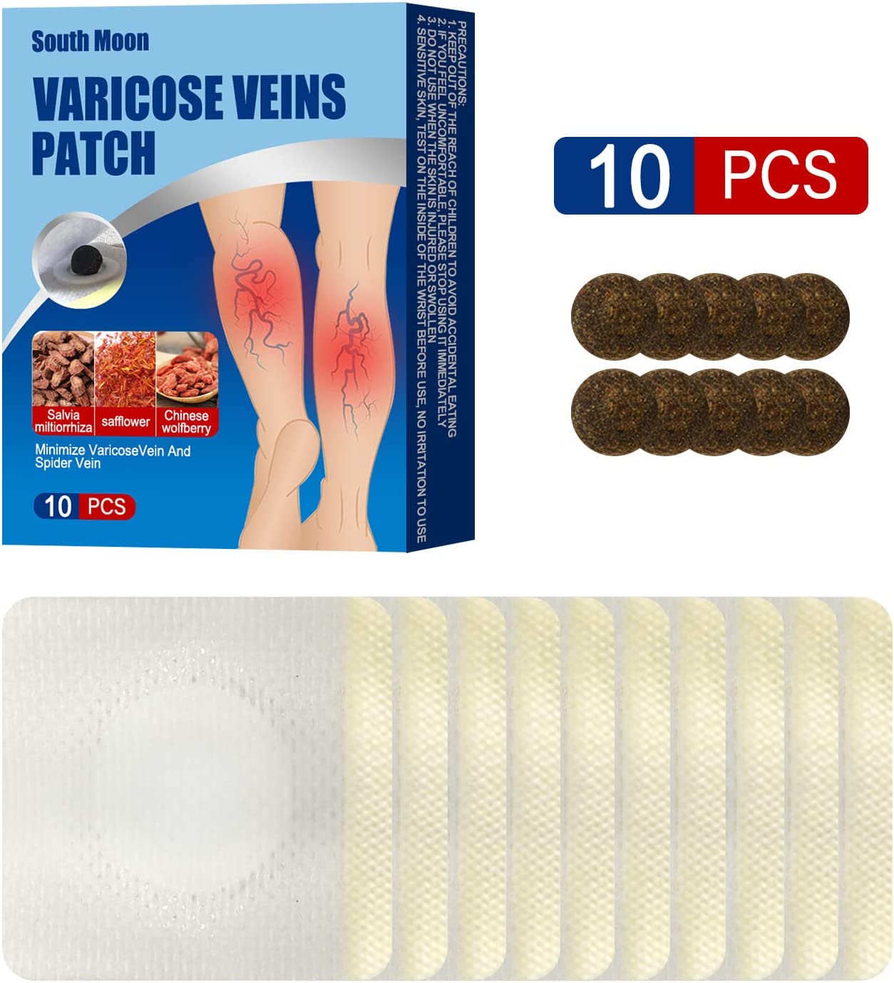 Sunlucky Varicose Veins Patch, Vein Patch Relief Leg Pain, Spider Veins ...
