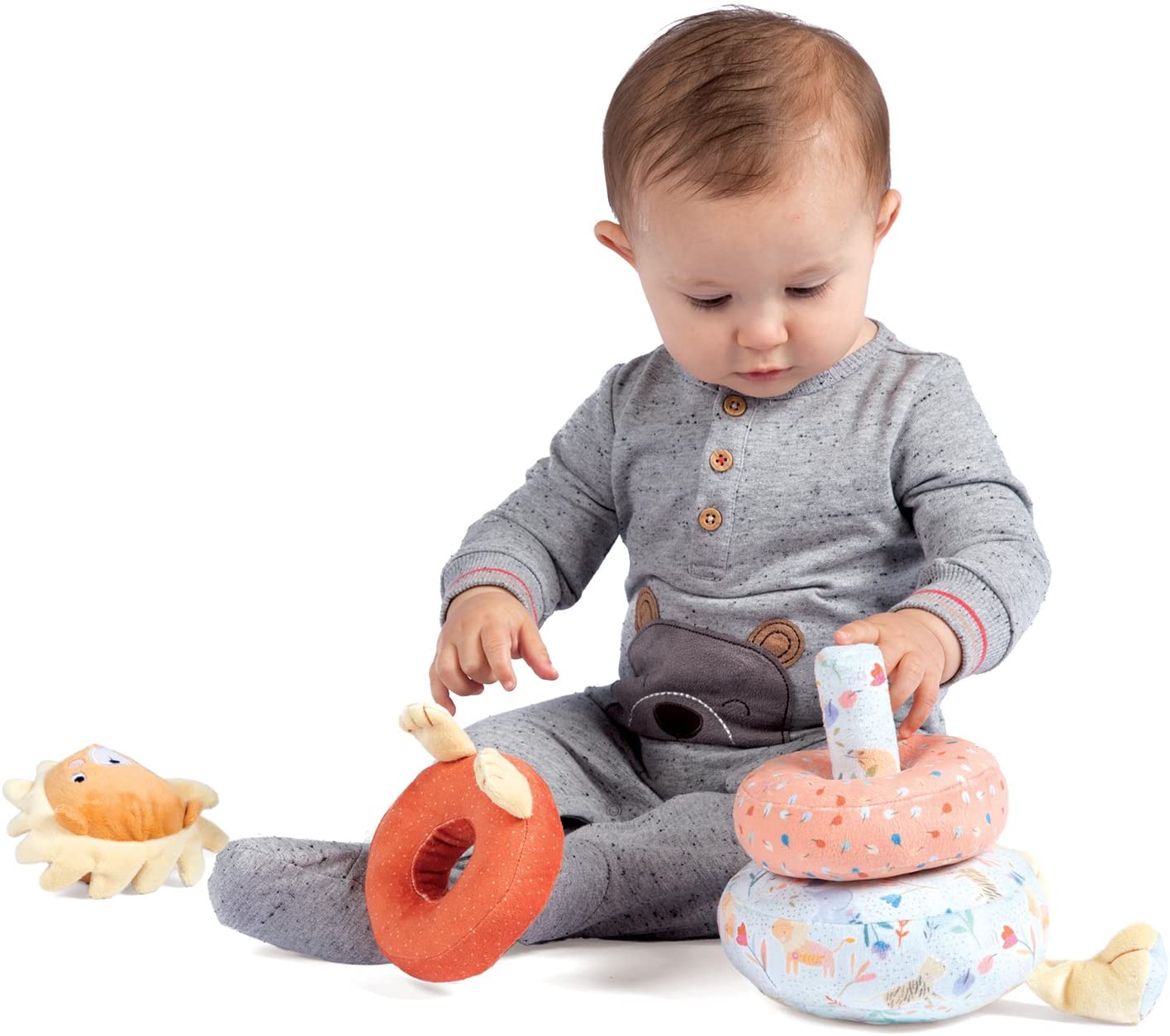 Manhattan Toy Safari Lion Stuffed Animal Baby Stacking Toy