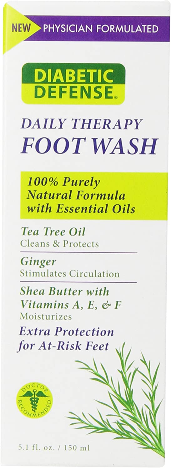 PediFix Diabetic Defense Daily Therapy Foot Wash, 5.1oz