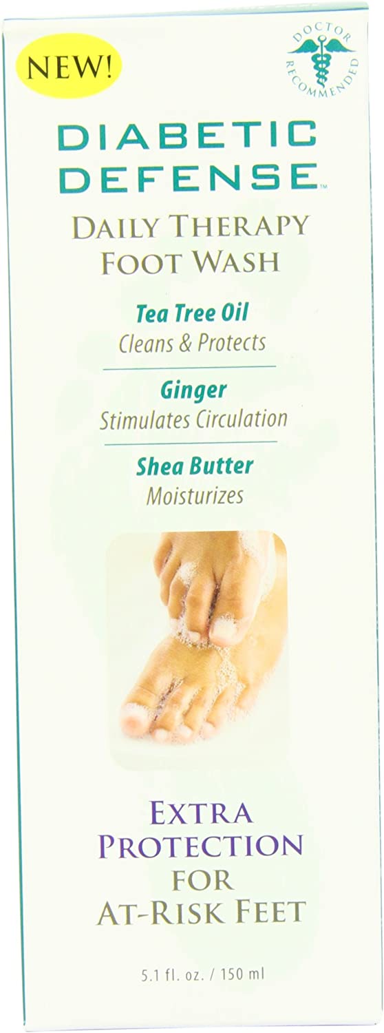 PediFix Diabetic Defense Daily Therapy Foot Wash, 5.1oz