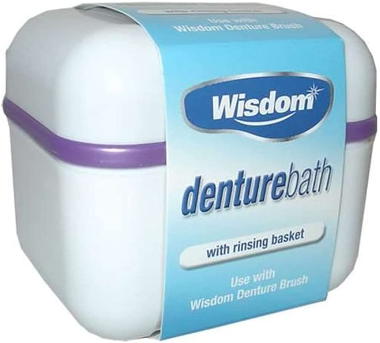 Wisdom Denture Bath with Rinsing Basket