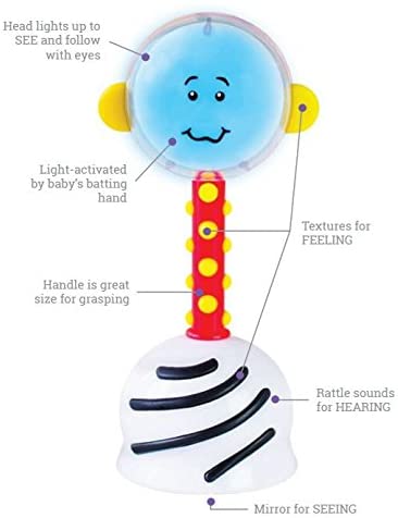 SmartNoggin NogginStik Developmental Light-Up Rattle - Encourage ...