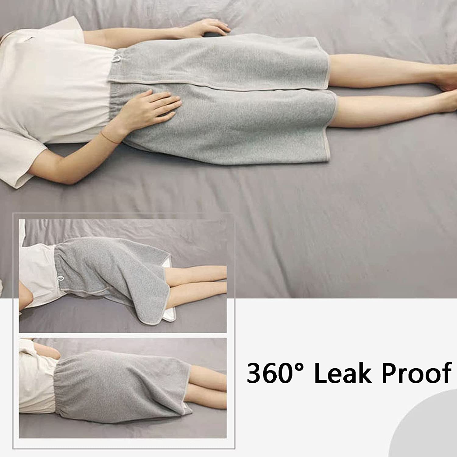 HFSKJWI Reusable Uroclepsia Diaper Wearable Incontinence Bed Pads ...