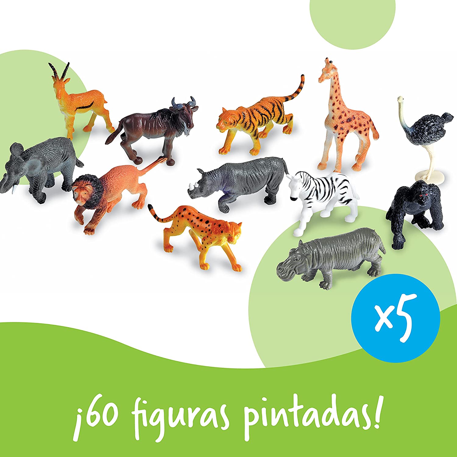 Learning Resources Jungle Animal Counters, Educational Counting and ...