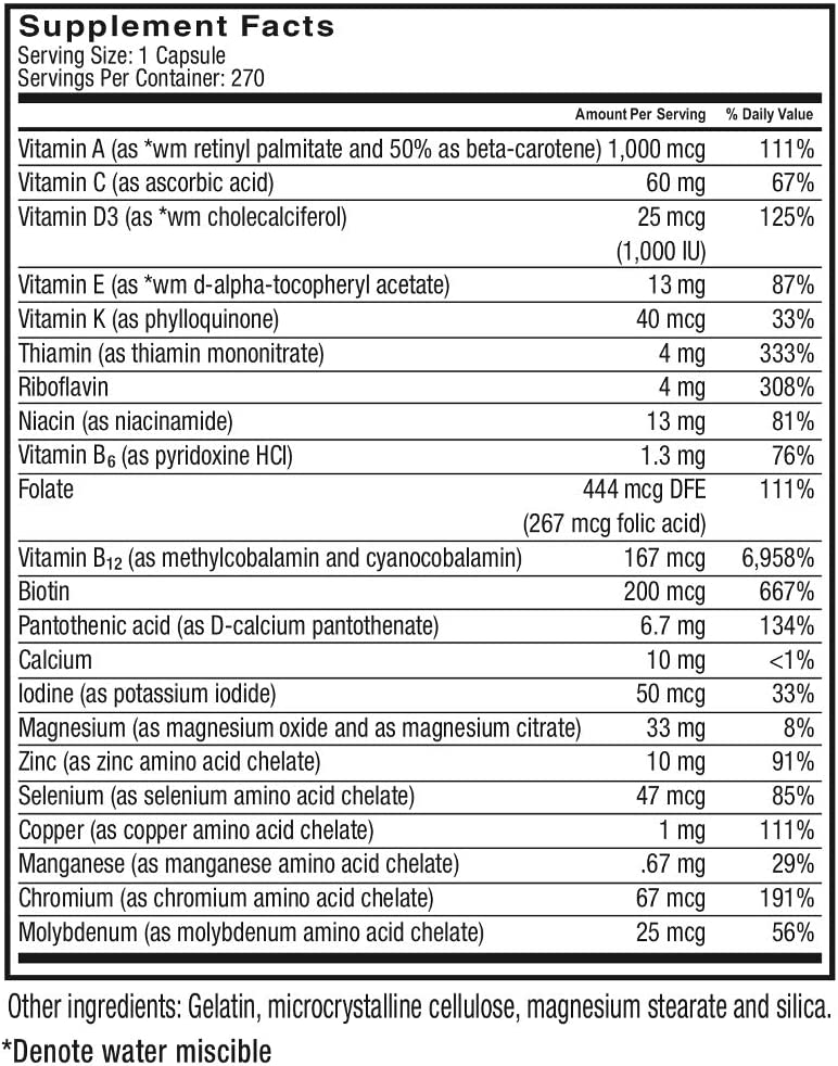 Celebrate Multivitamin Capsules - 270 Count