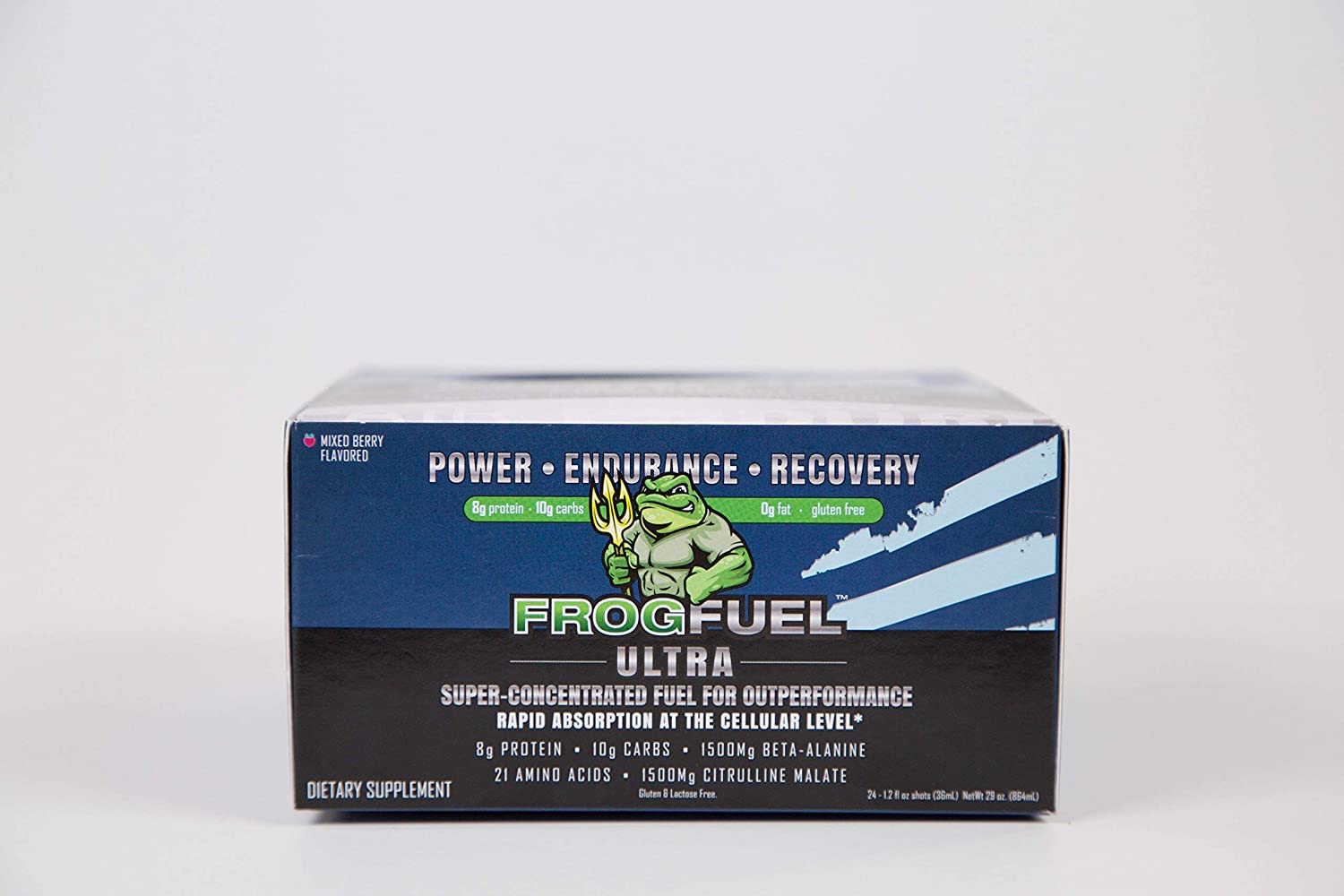 FrogFuel Ultra Liquid Protein Shot with Carbohydrates and Electrolytes ...