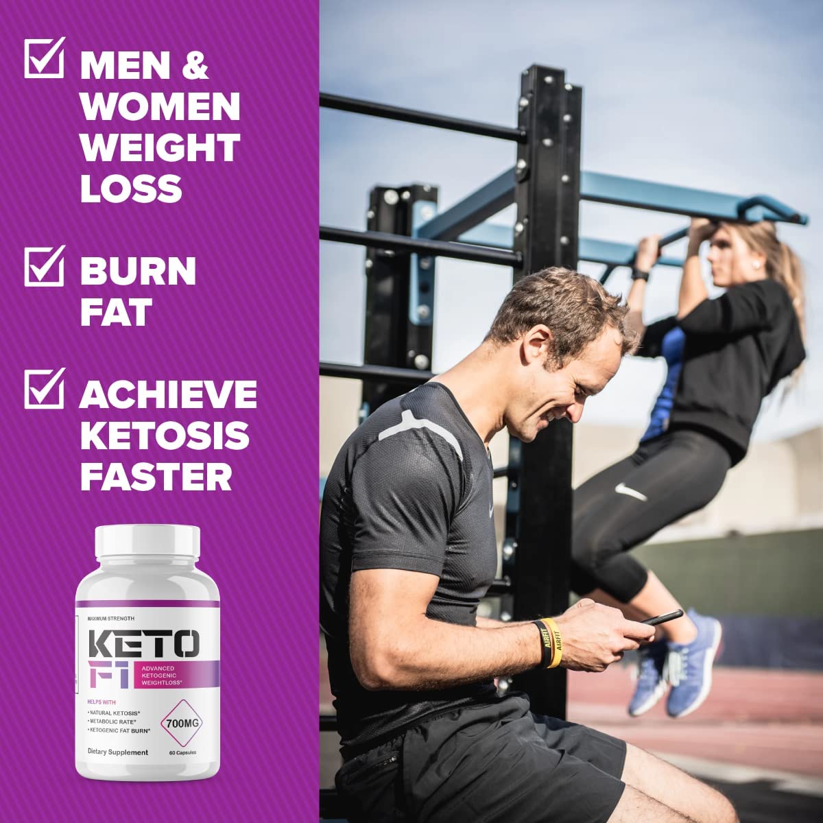 (Official 2 Pack) Ketosis F1 Advanced Formula Supplement Pills 120ct