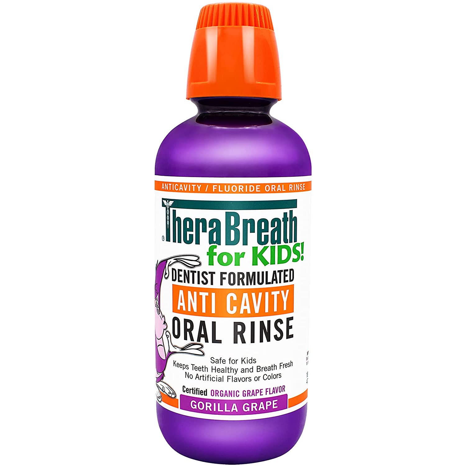 TheraBreath for Kids Dentist Formulated Anti-Cavity Oral Rinse, Organic ...