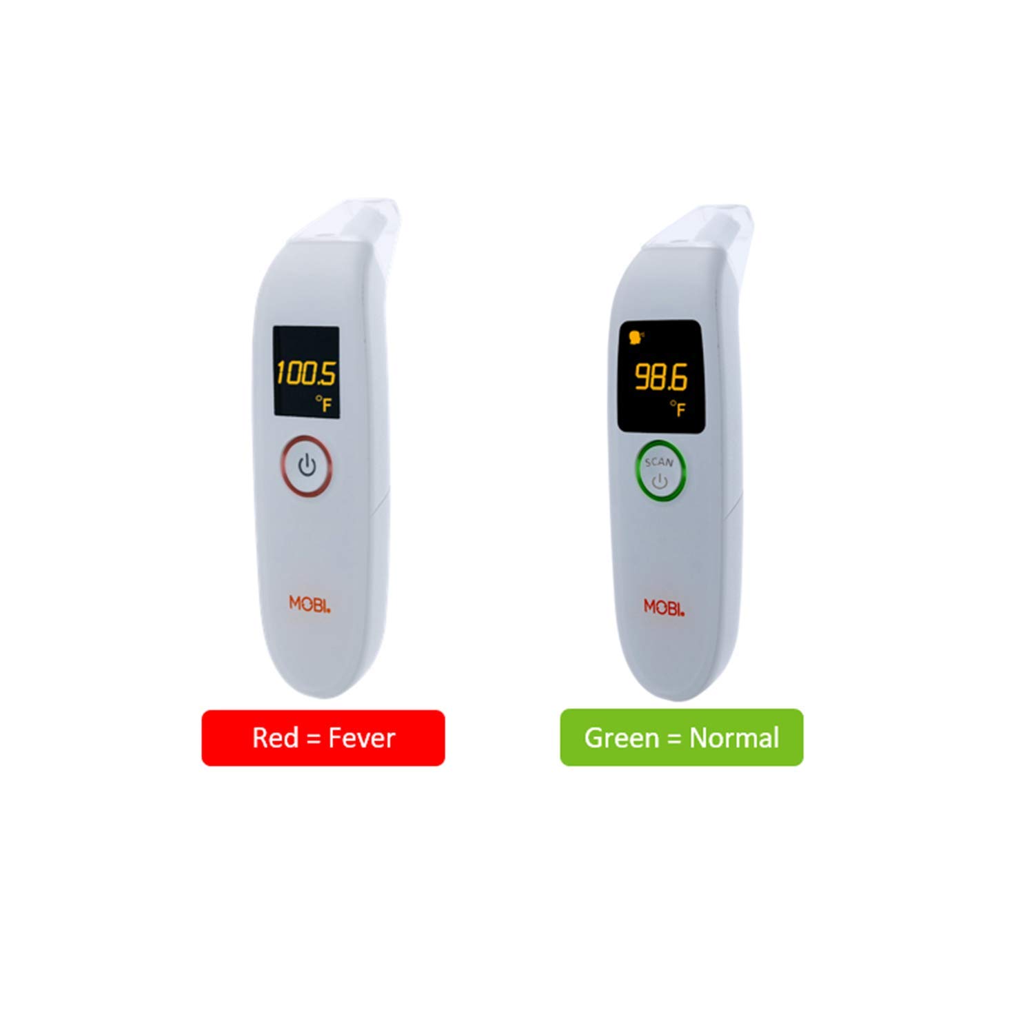 Fever Tracker Digital Thermometer & Wrist Blood Pressure Monitor 2 Pack Kit