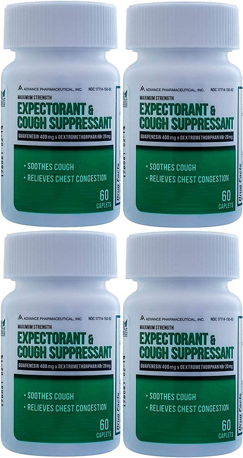Mucus DM Expectorant Cough Suppressant 240 Caplets Generic Mucinex DM Cough