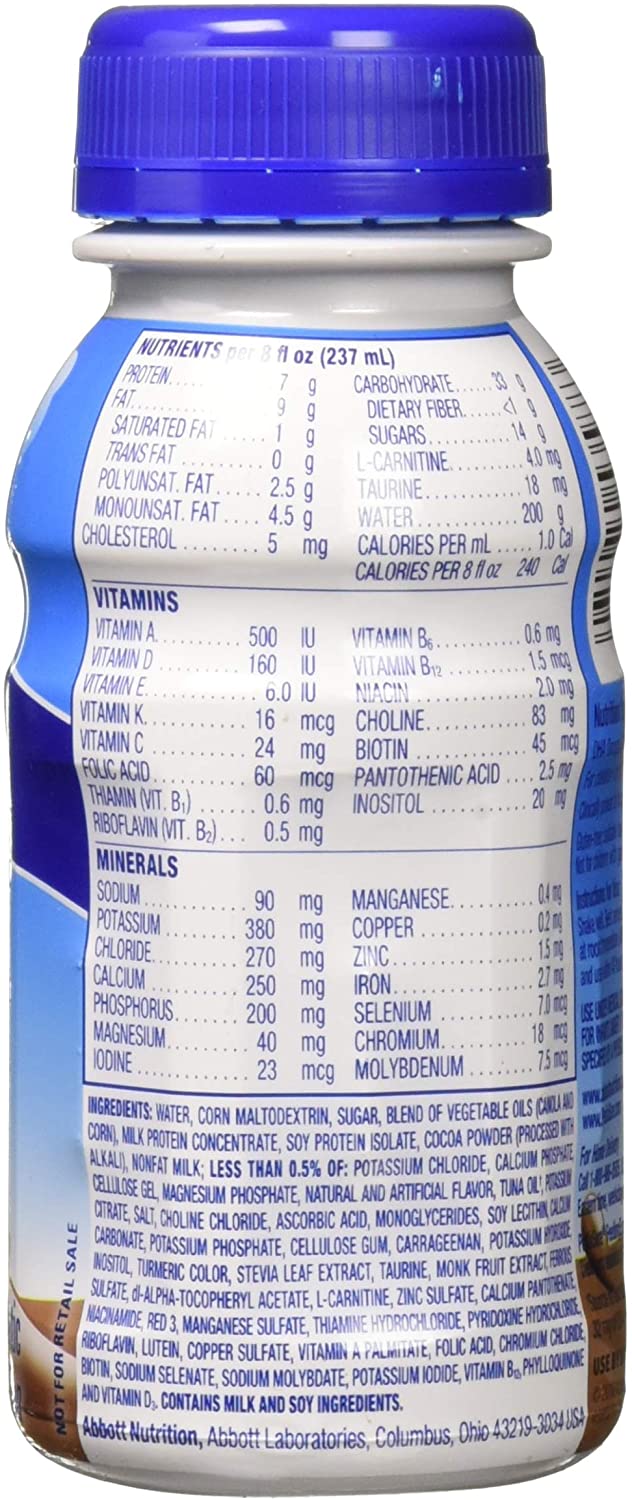 PediaSure Complete Balanced Nutrition Liquid, Chocolate Flavor, Model ...
