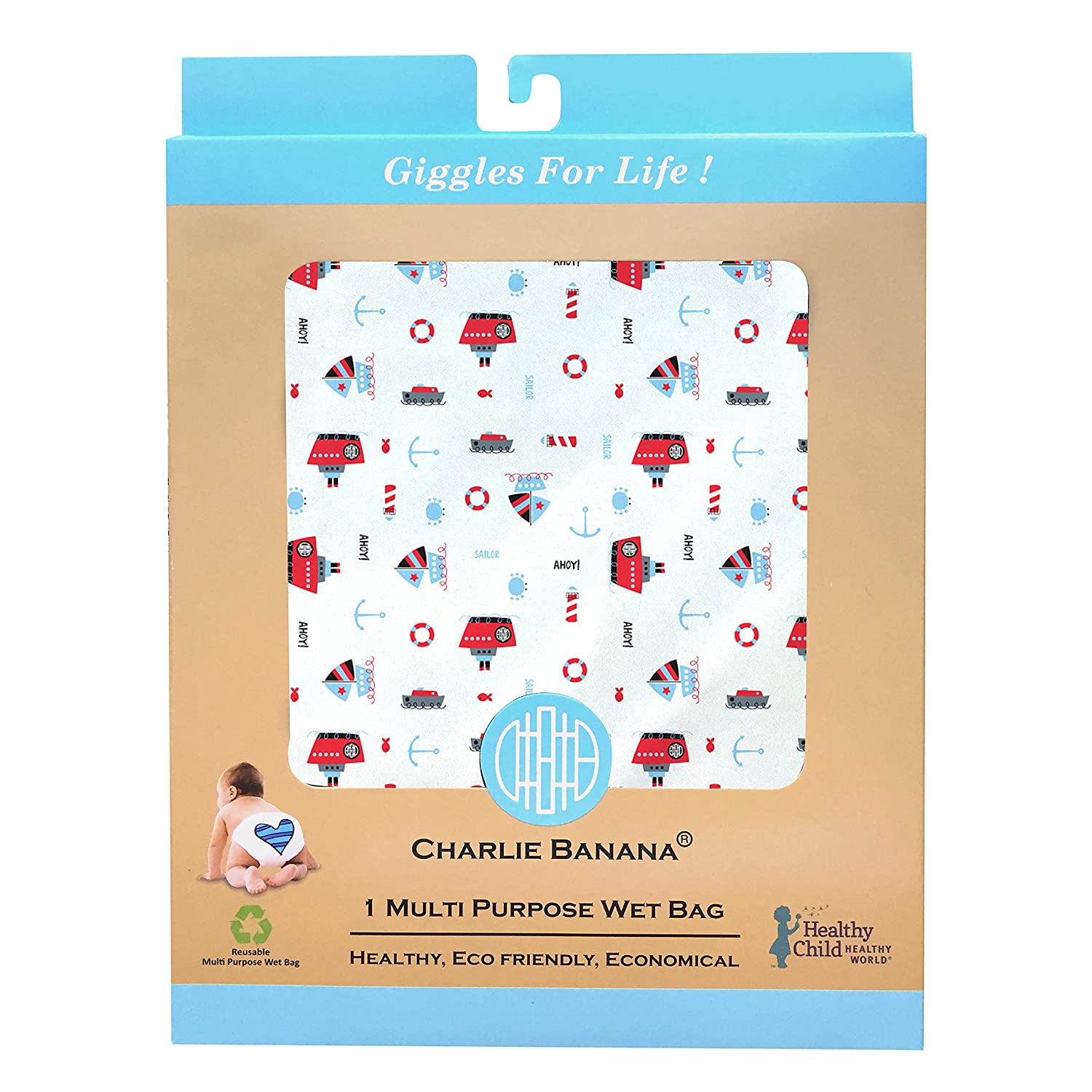 Charlie Banana Tote Bag, Ahoy