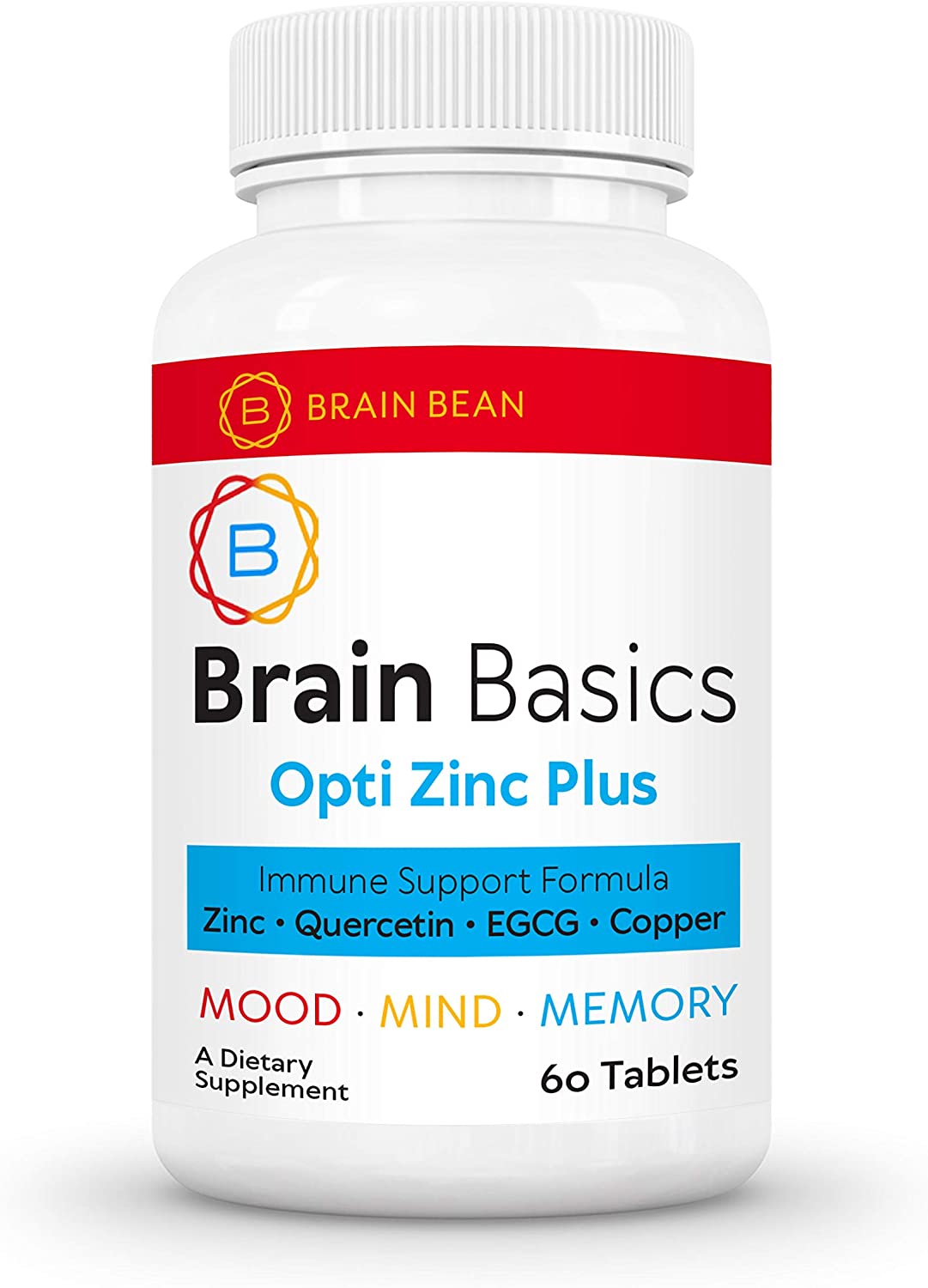 Brain Basics Opti Zinc Plus - Zinc Supplement with Quercetin, EGCG, and ...