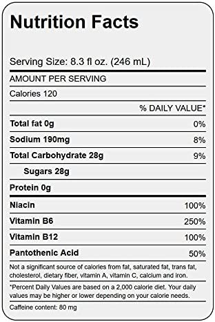 Liquid Ice Blue Energy Drink, 12 Ounce, 24 Count