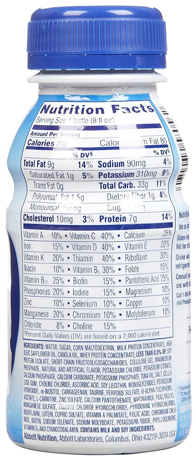 Pediasure Regular Nutrition Drink Bottles - Strawberry - 8 oz - 24 pk