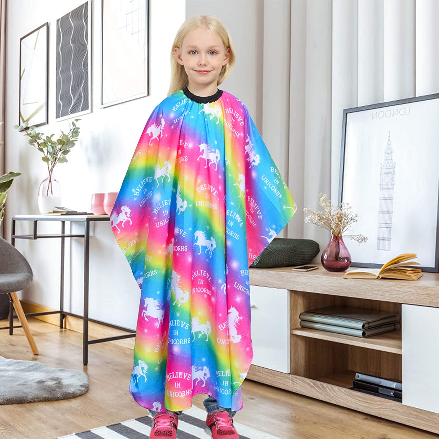 Kids Haircut Cape, Dinosaur Waterproof Hair Cutting Cape Boys Barber ...