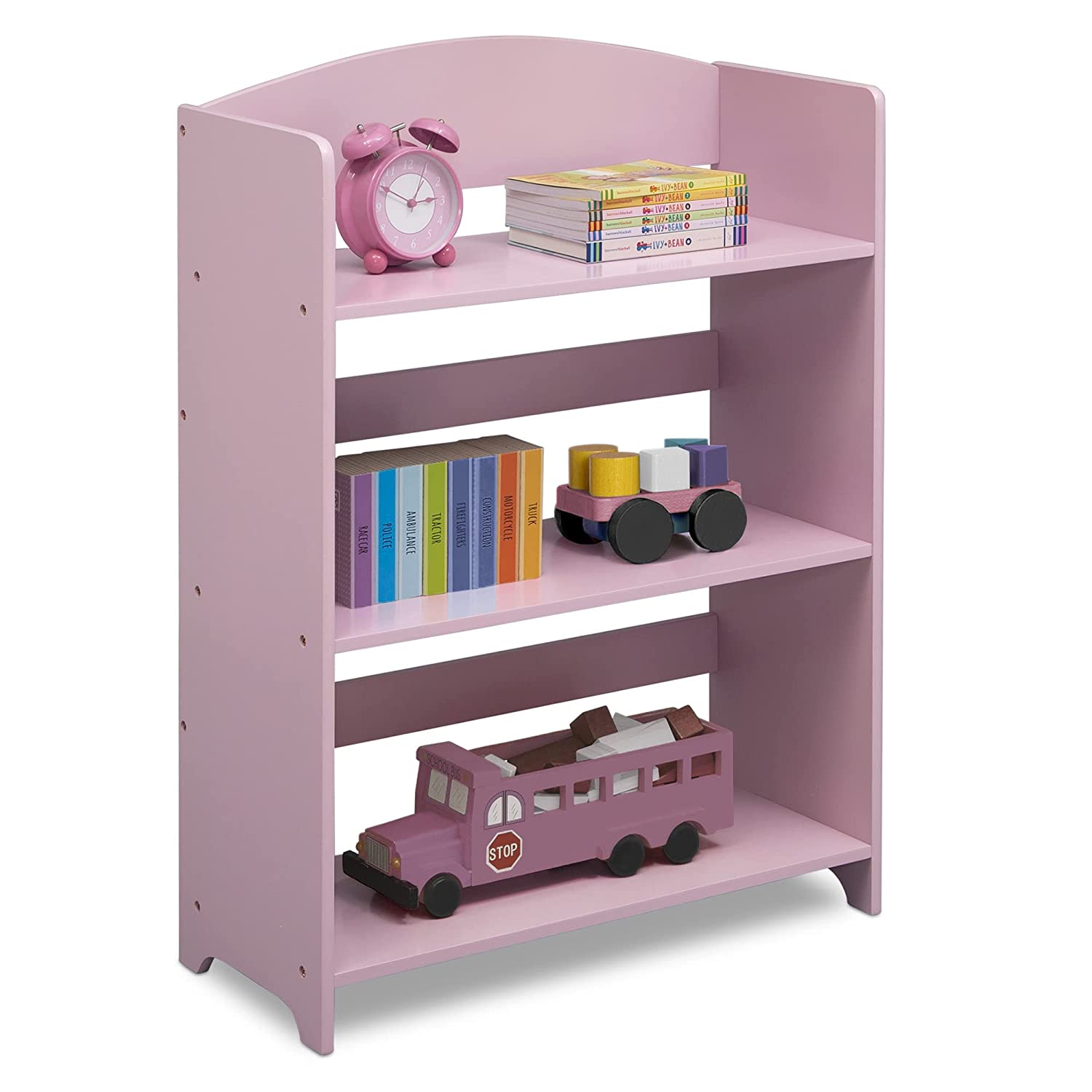 Delta Children MySize Bookshelf, Blush Pink