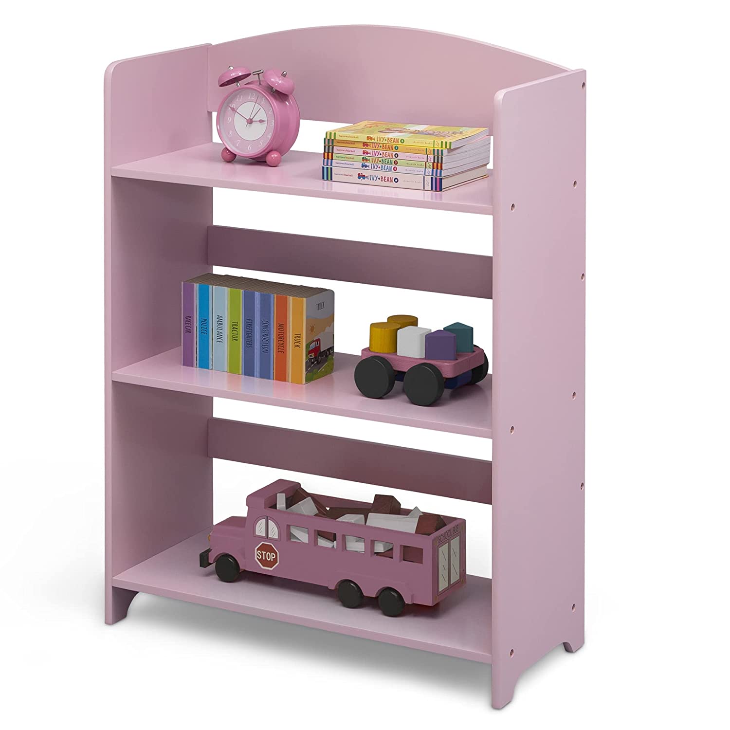 Delta Children MySize Bookshelf, Blush Pink
